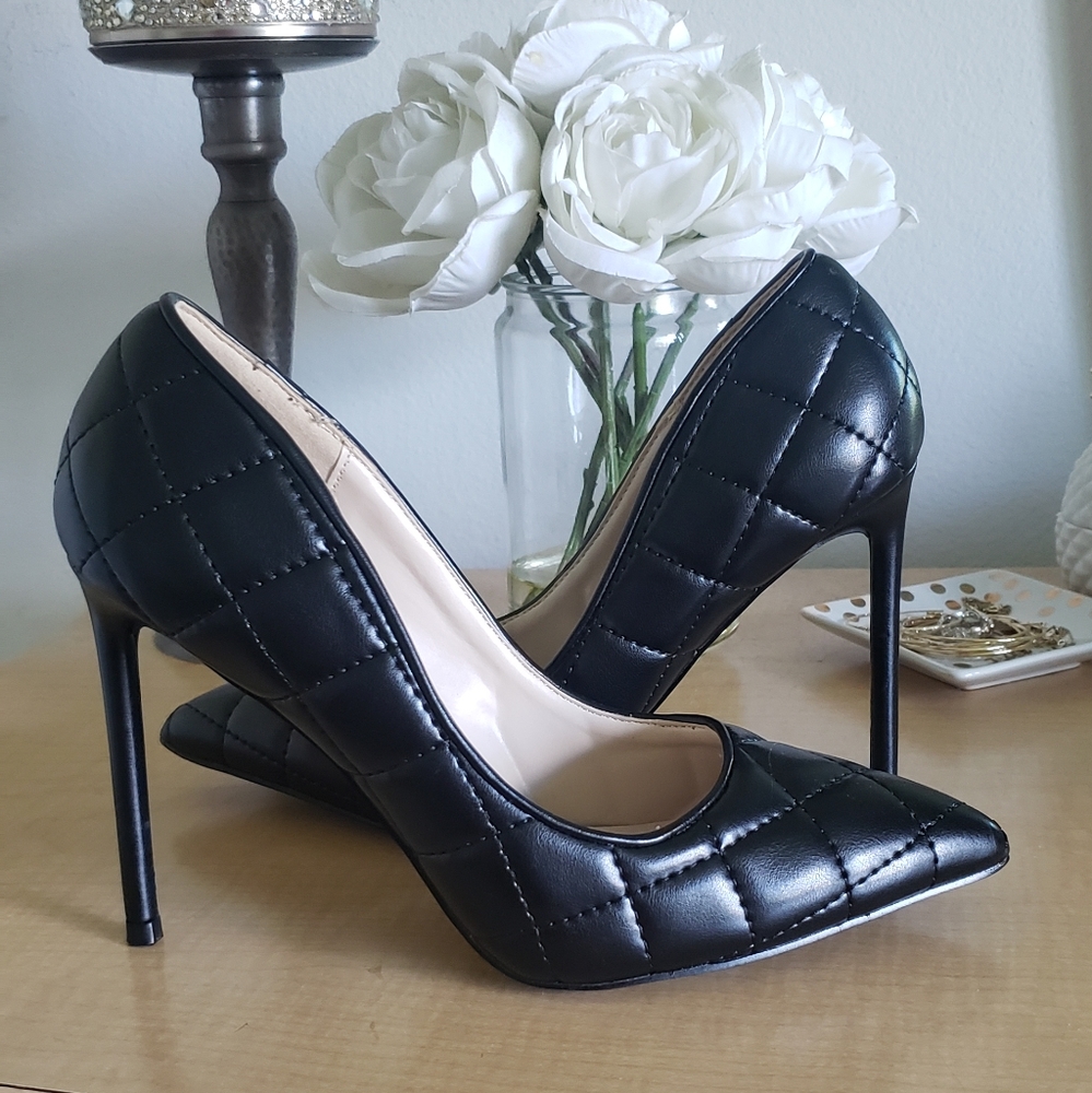 Sexy Anne Michelle High Heels Black Stilettos Shoes S… - Gem